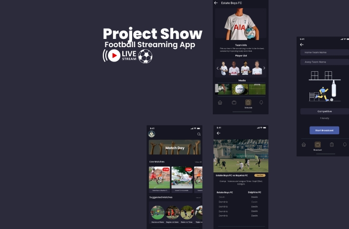 Project Show - Football Streaming App
